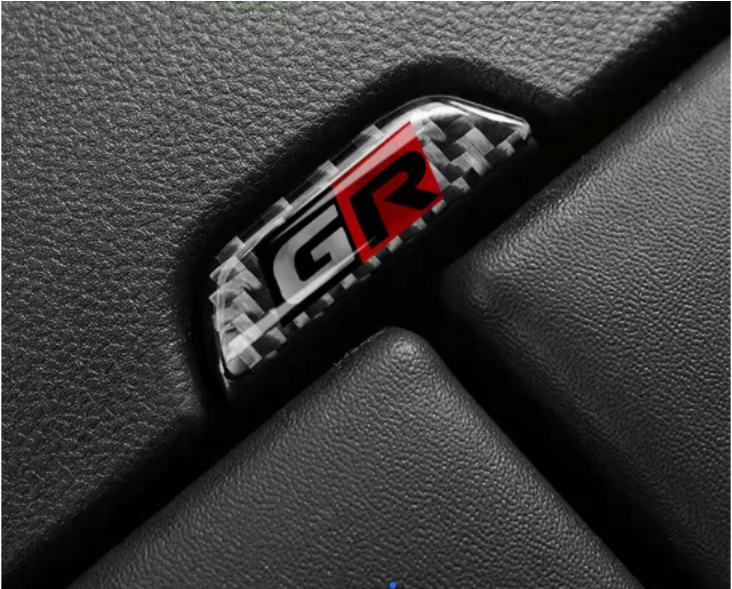 GR/STI Centre Console Badge (Carbon Fibre) - Toyota GR86/Subaru BRZ ZD ...